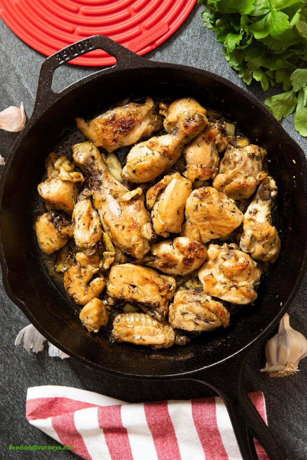 Spanish Garlic Chicken (Pollo Al Ajillo) - Food and Journeys®