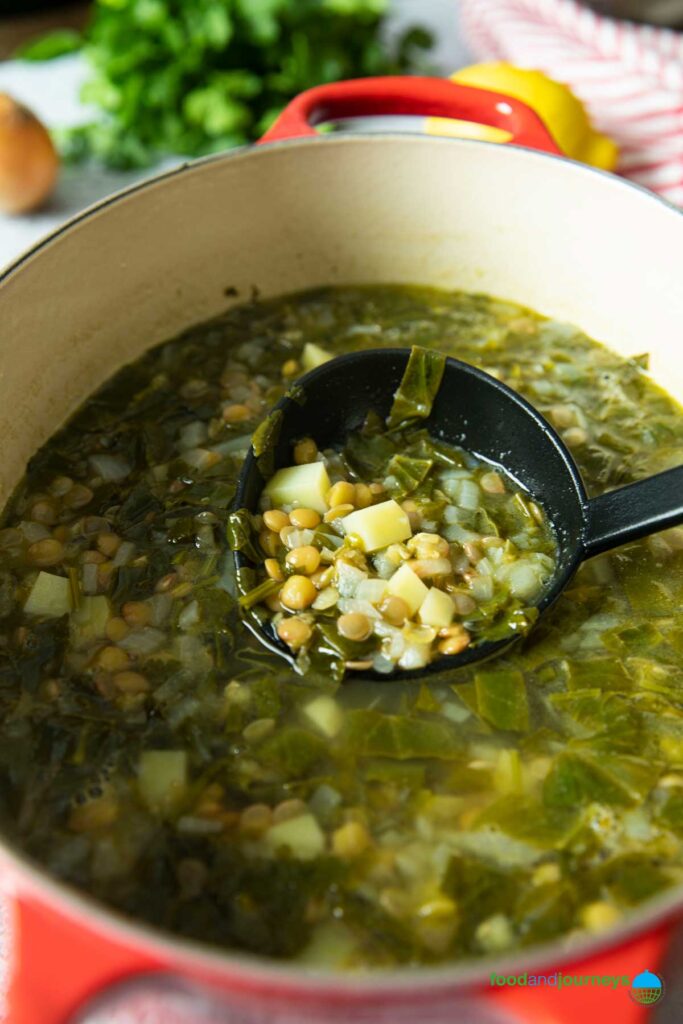 Lebanese Lemon Lentil Soup (Adas Bhamod) - Food and Journeys®