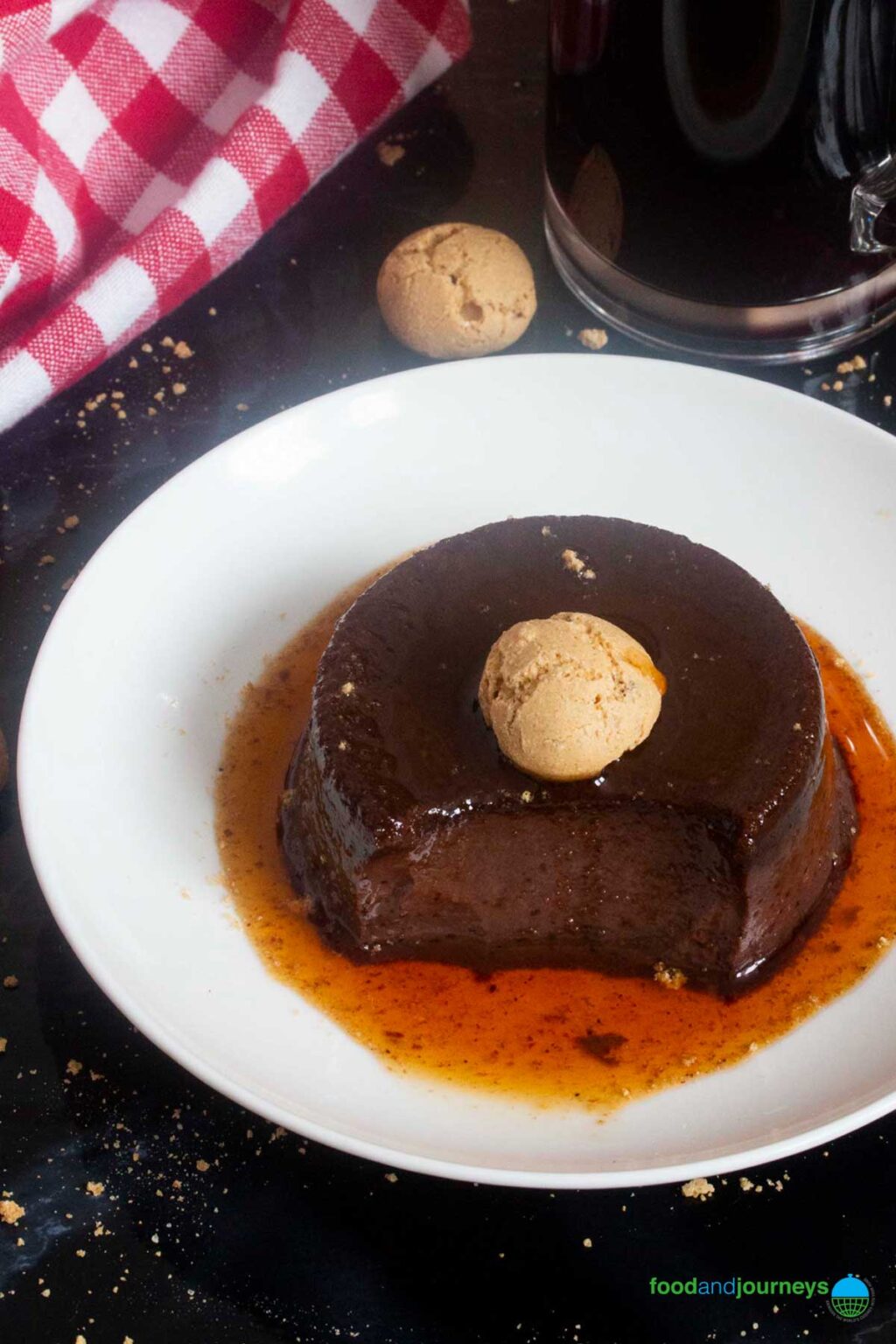 Italian Chocolate Custard (Bonet alla Piemontese) - Food and Journeys®