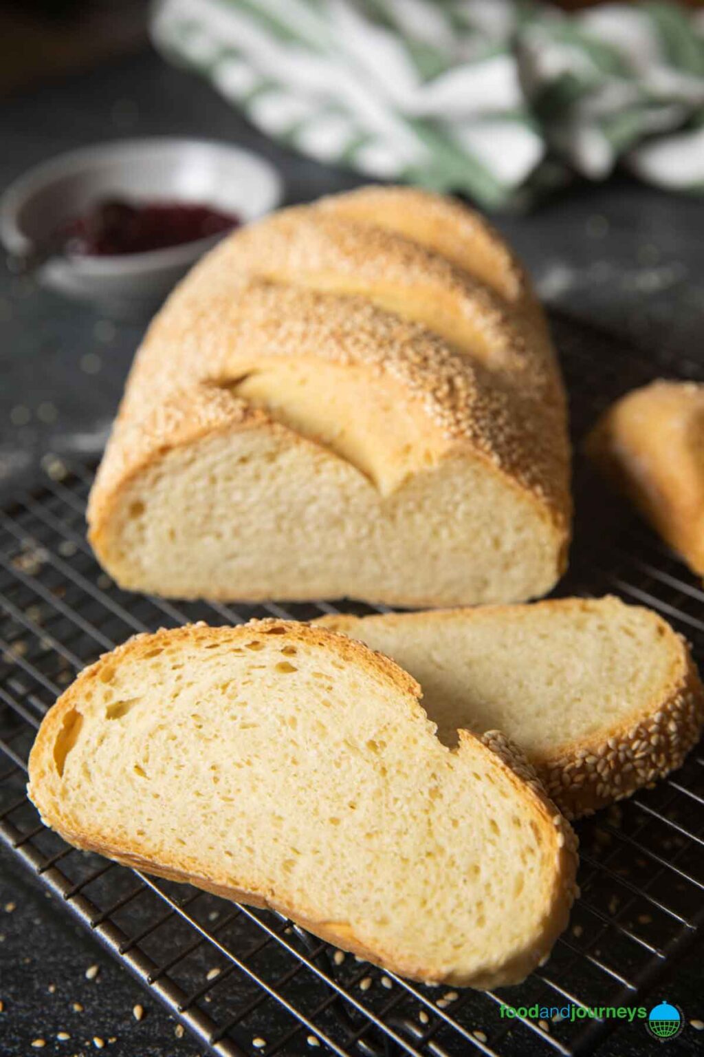 Semolina Bread with Sesame Seeds (Pane Siciliano) - Food and Journeys®