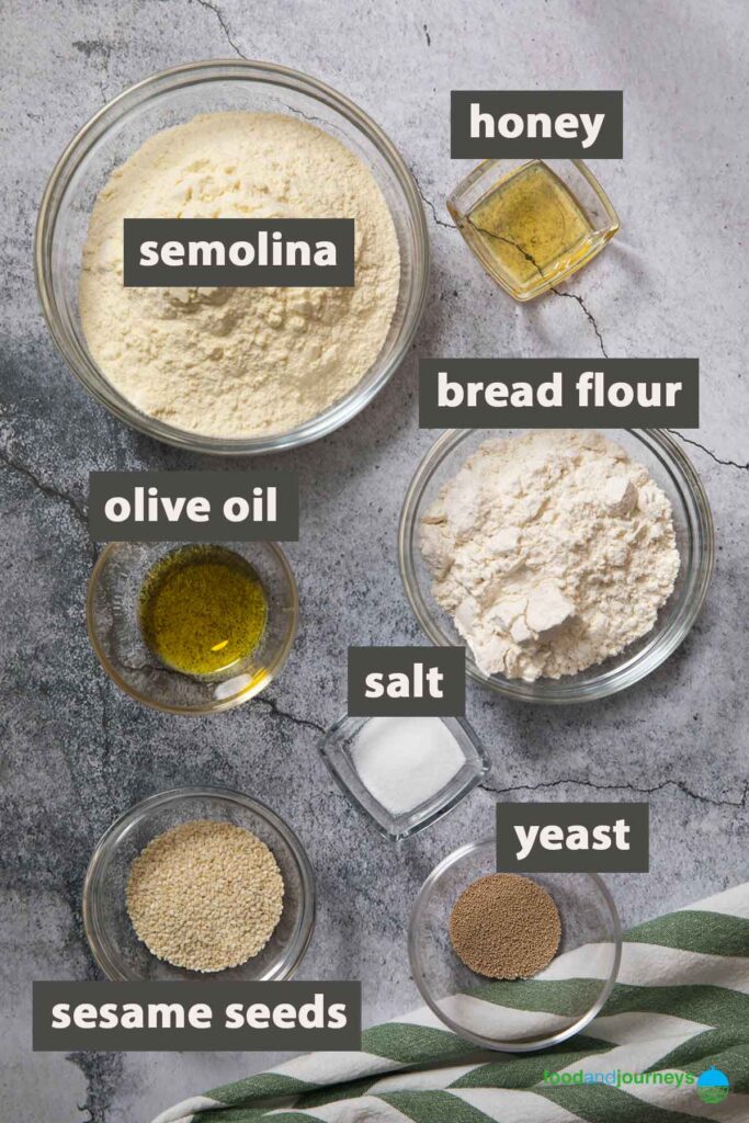 Semolina Bread with Sesame Seeds (Pane Siciliano) - Food and Journeys®