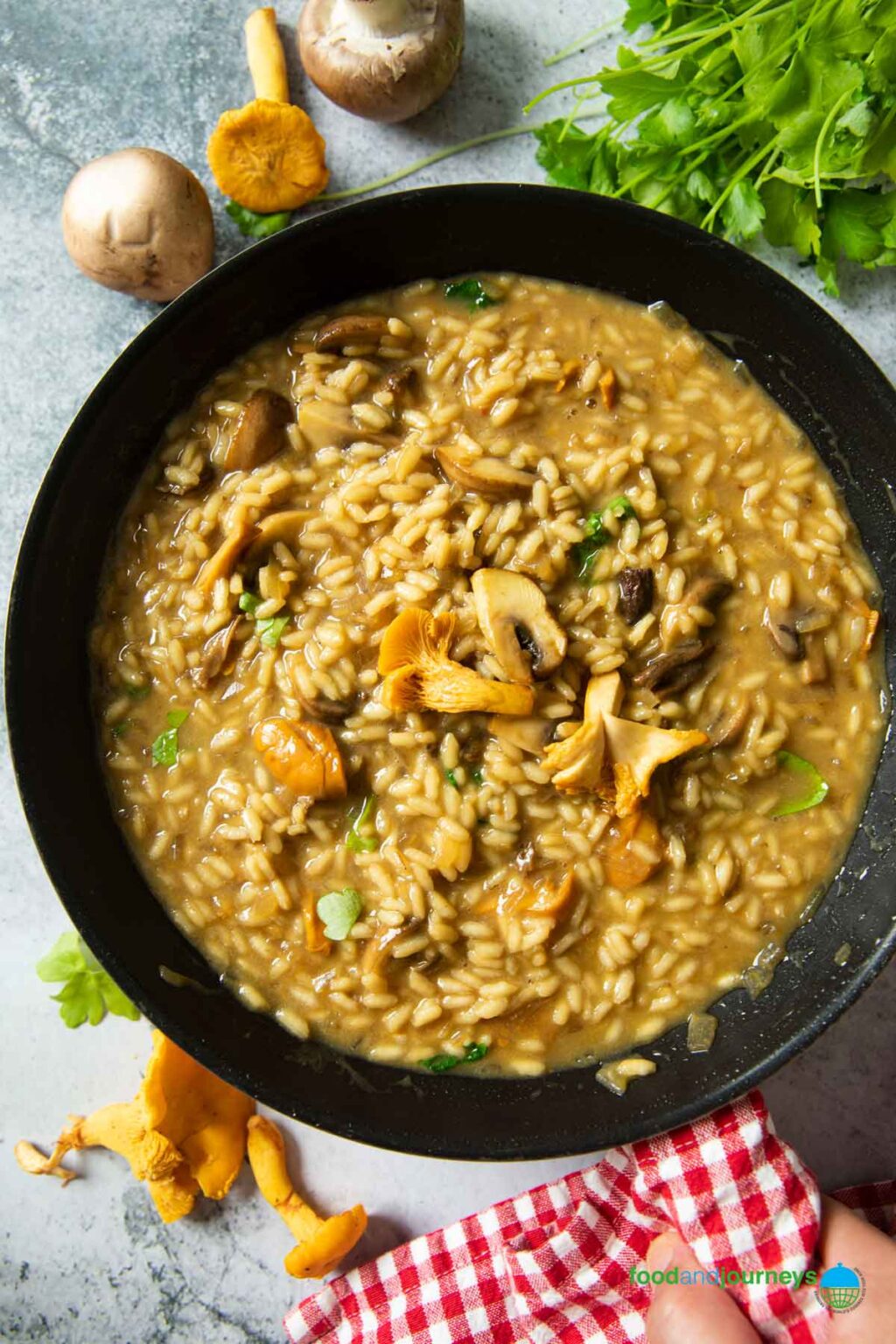 Mushroom Risotto (Risotto ai Funghi) - Food and Journeys®