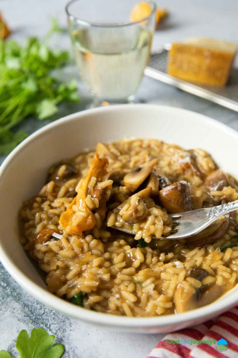 Mushroom Risotto (Risotto ai Funghi) - Food and Journeys®