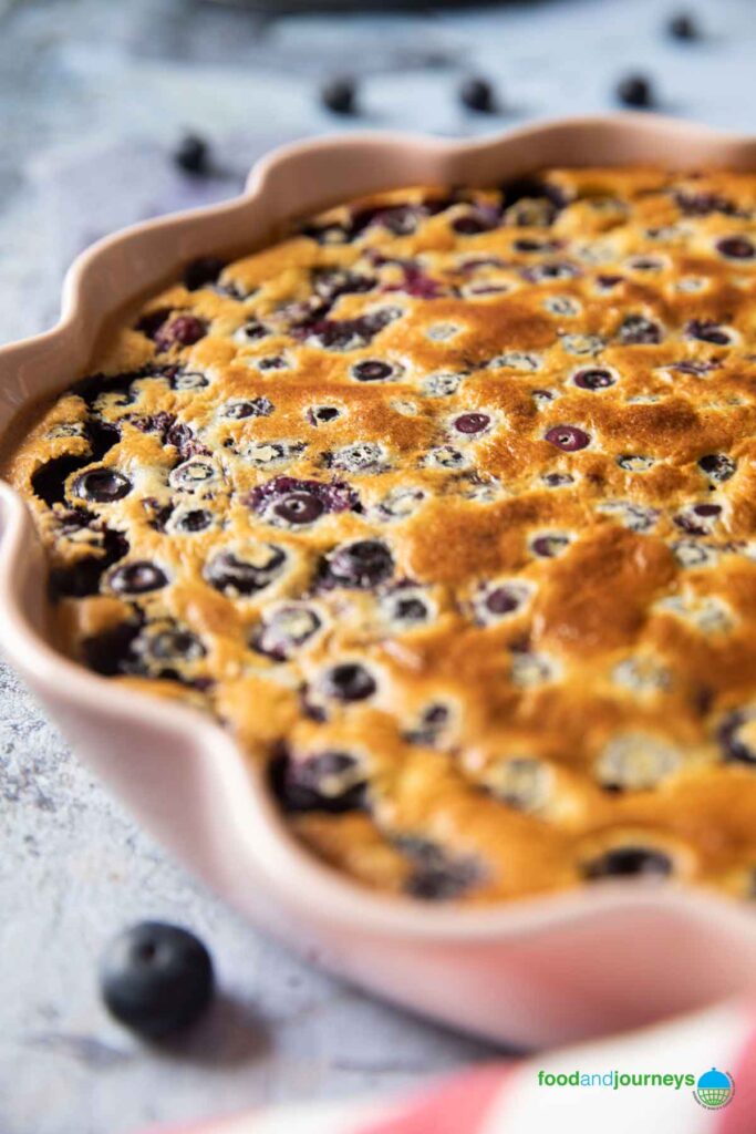 Easy Blueberry Clafoutis - Food and Journeys®
