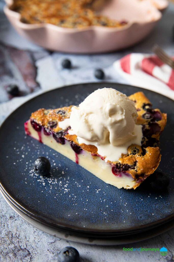 Easy Blueberry Clafoutis - Food and Journeys®