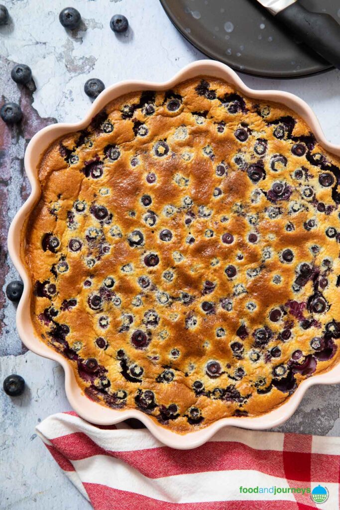 Easy Blueberry Clafoutis - Food and Journeys®