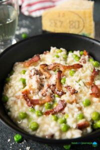 Pea and Pancetta Risotto - Food and Journeys®