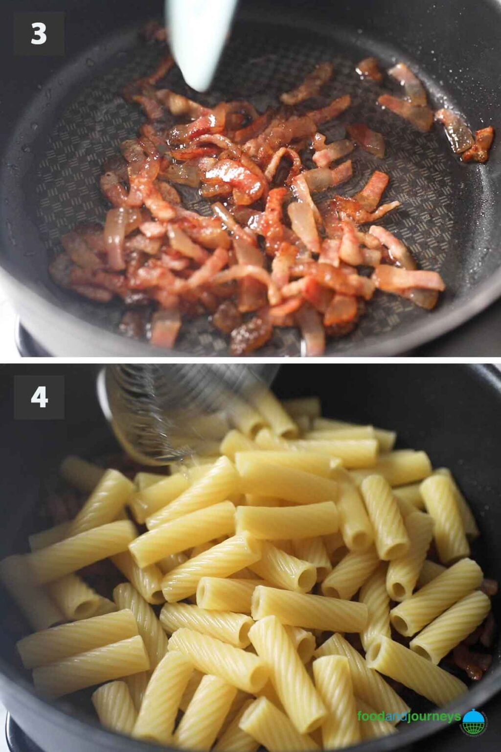Pasta alla Gricia (Guanciale Pasta) - Food and Journeys®