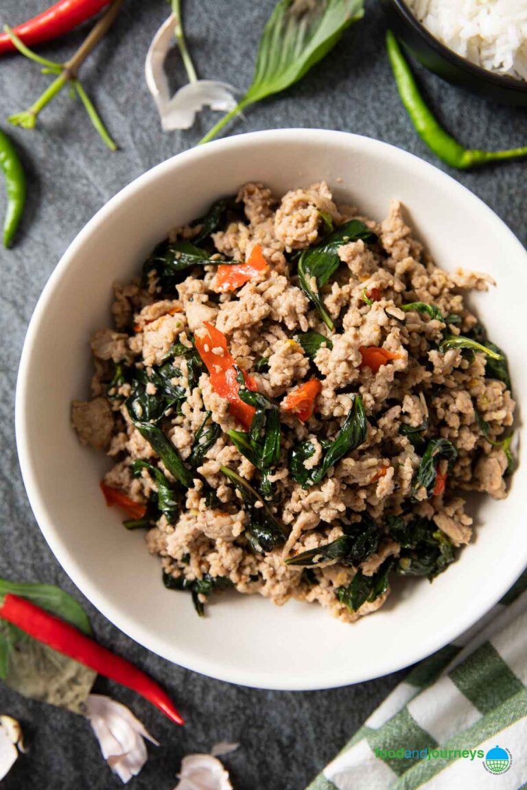 Thai Basil Pork - Food and Journeys®