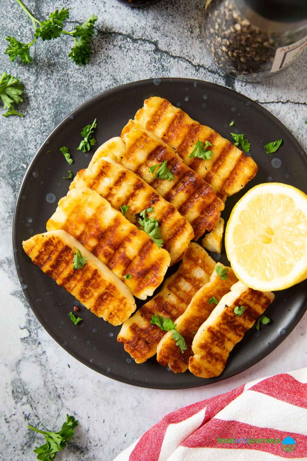Grilled Halloumi - Food and Journeys®