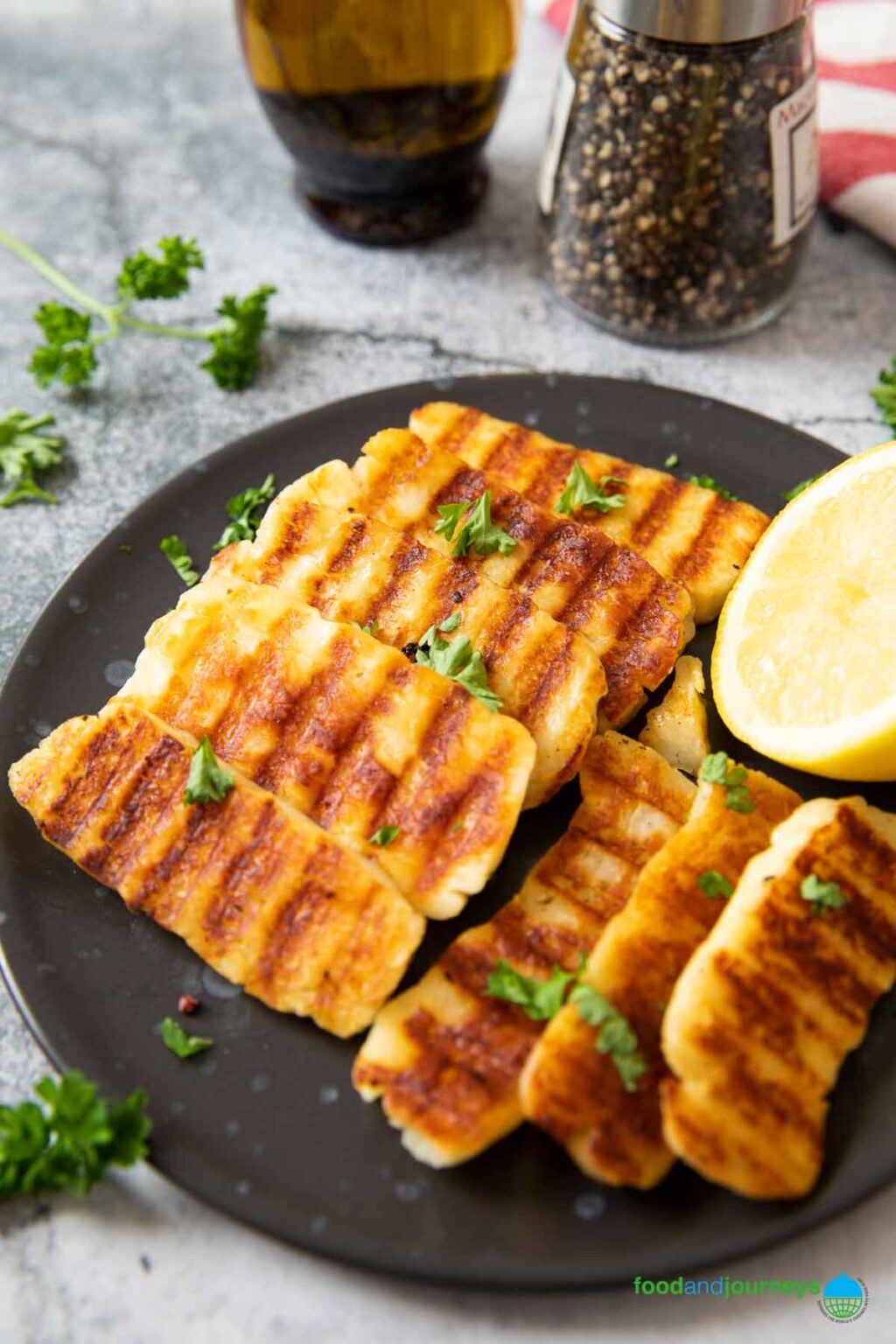 Grilled Halloumi - Food and Journeys®
