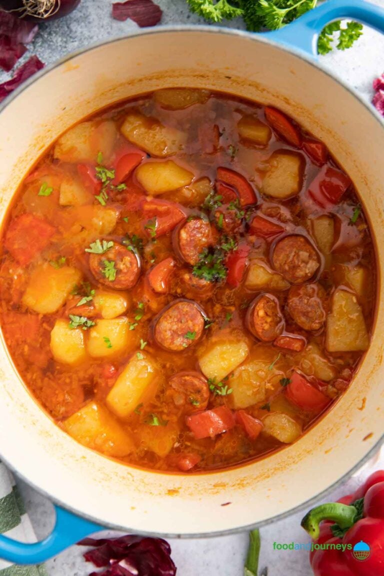 Spanish Chorizo and Potato Stew - Food and Journeys®