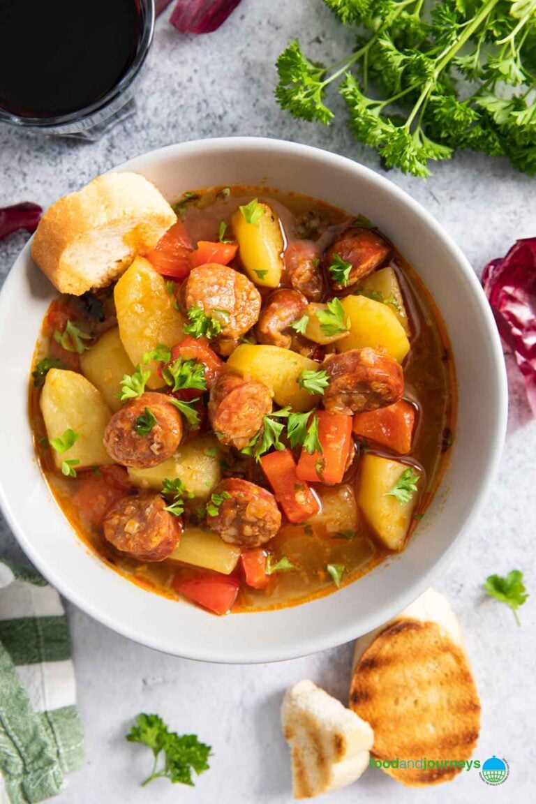 Spanish Chicken Stew with Chorizo - Food and Journeys®
