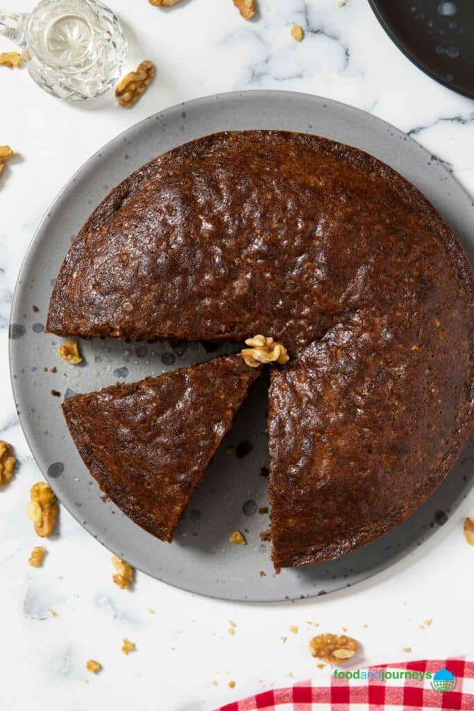 Karidopita (Greek Walnut Cake) - Food and Journeys®