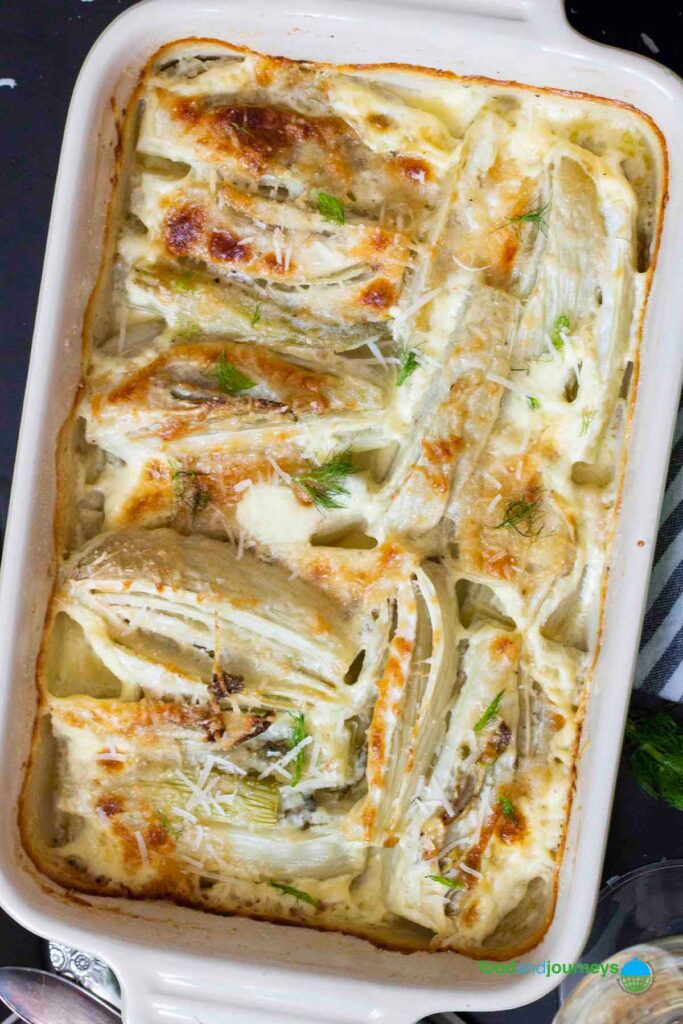 Roasted Fennel (Creamy & Cheesy!) - Food and Journeys®