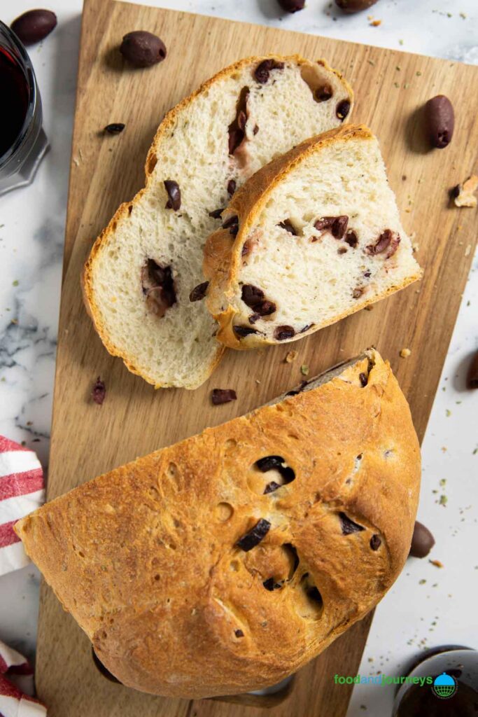Kalamata Olive Bread - Food and Journeys®