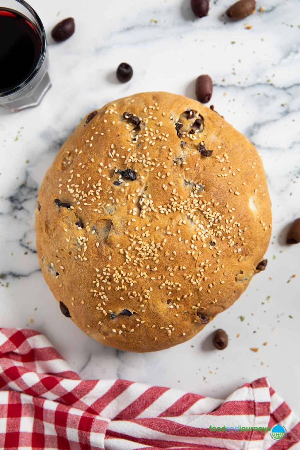 Kalamata Olive Bread - Food and Journeys®