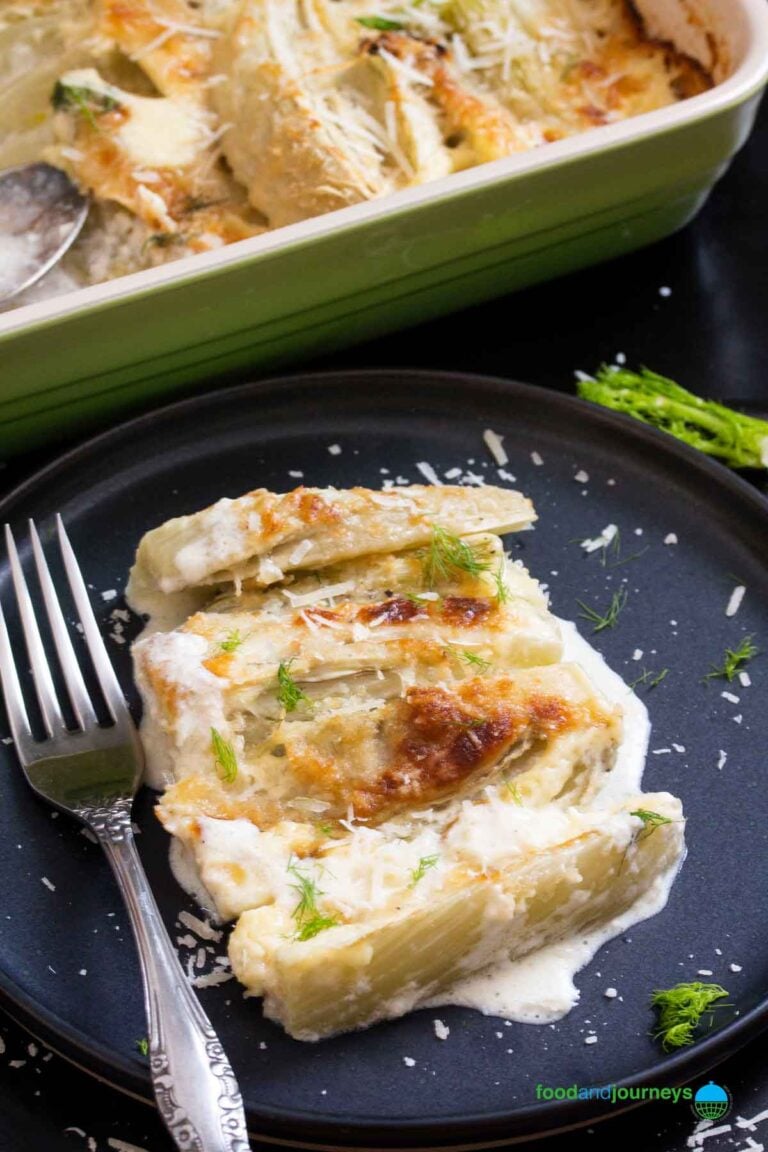 Roasted Fennel (Creamy & Cheesy!) - Food and Journeys®