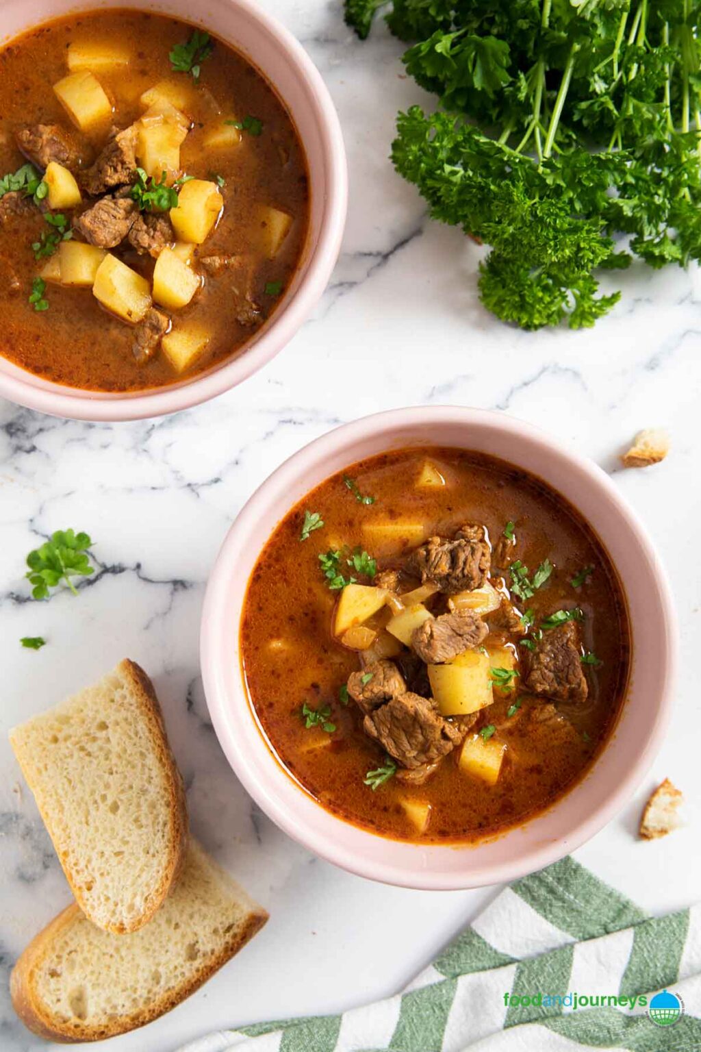 German Goulash Soup (Gulaschsuppe) - Food and Journeys®