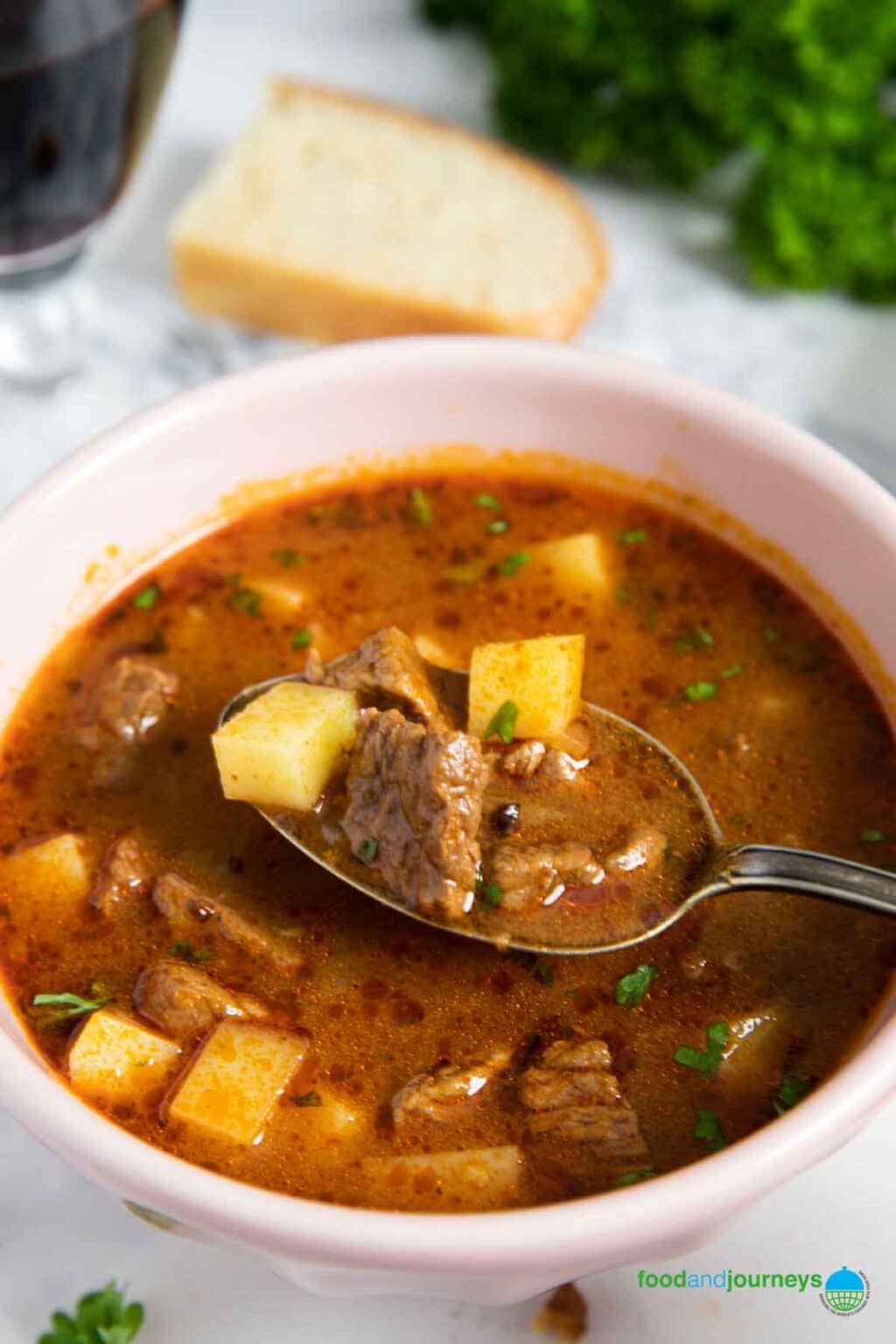 German Goulash Soup (Gulaschsuppe) - Food and Journeys®