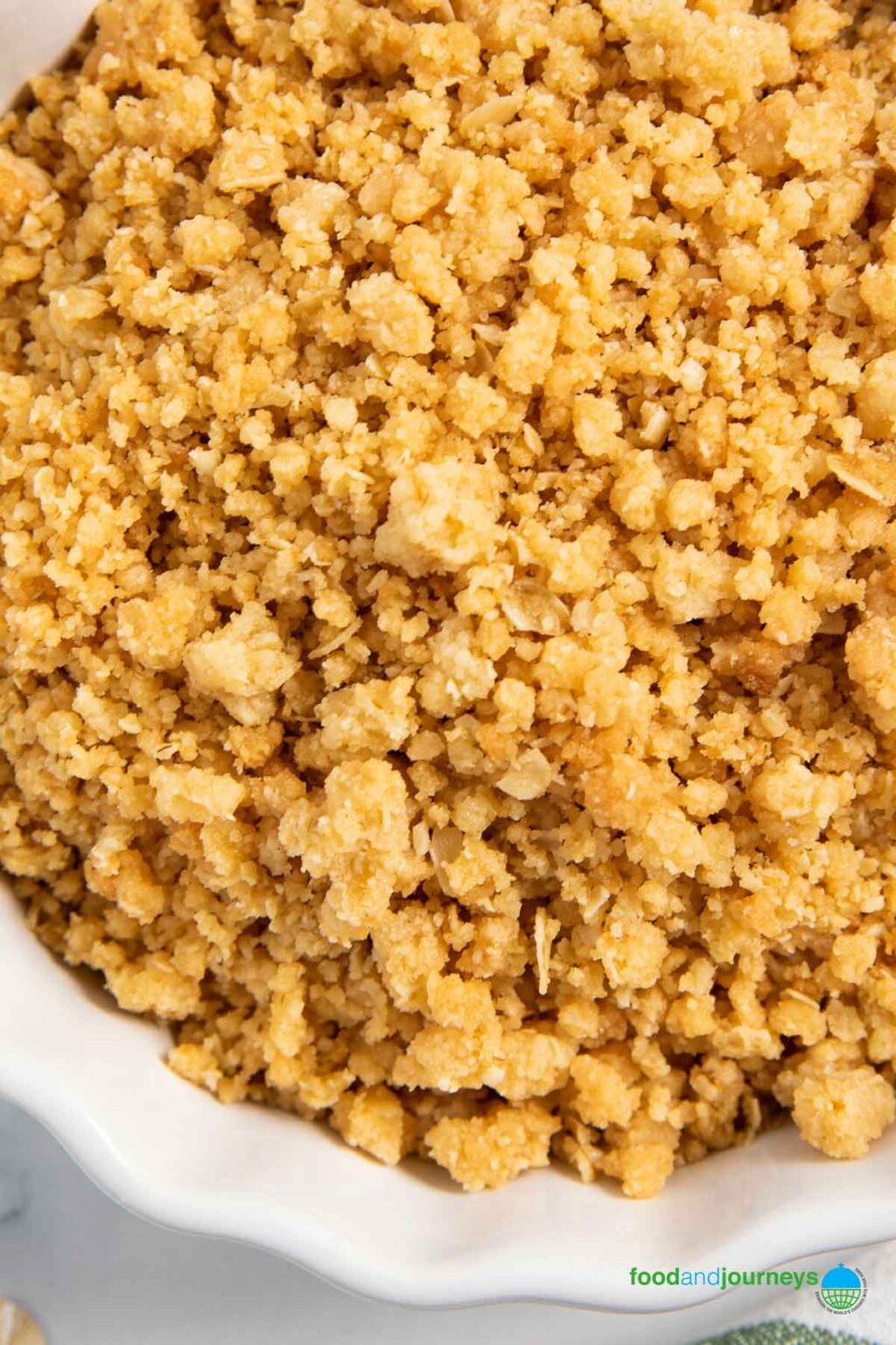 Oatmeal Crumble Topping - Food and Journeys®