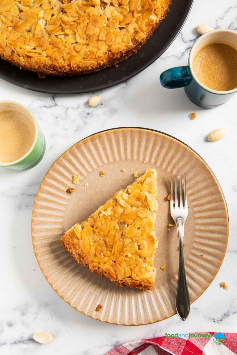 Tosca Cake (Toscakaka or Swedish Caramel Almond Cake) - Food and Journeys®