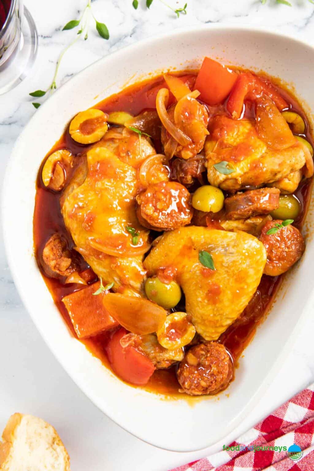 Spanish Chicken Stew with Chorizo - Food and Journeys®