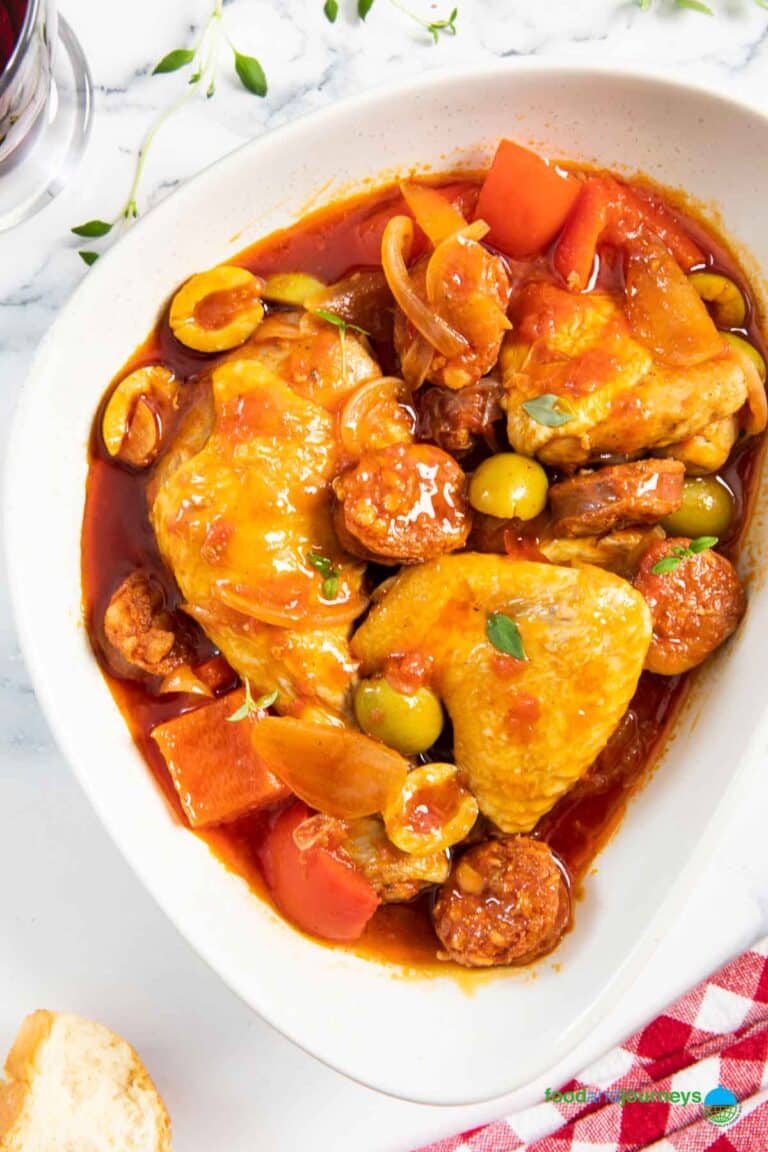 Spanish Chicken Stew with Chorizo - Food and Journeys®