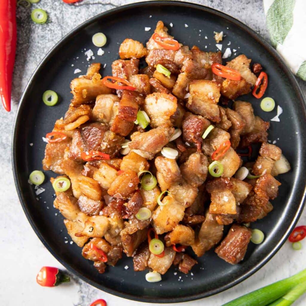 Salt and Pepper Pork Belly - Food and Journeys®