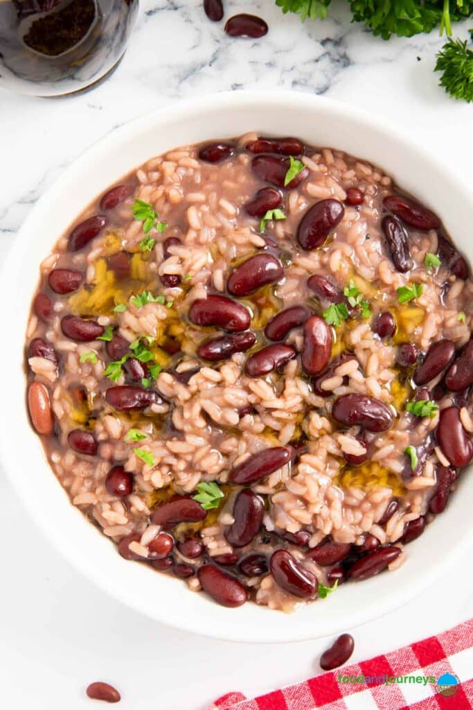 Portuguese Beans and Rice (Arroz de Feijão) - Food and Journeys®