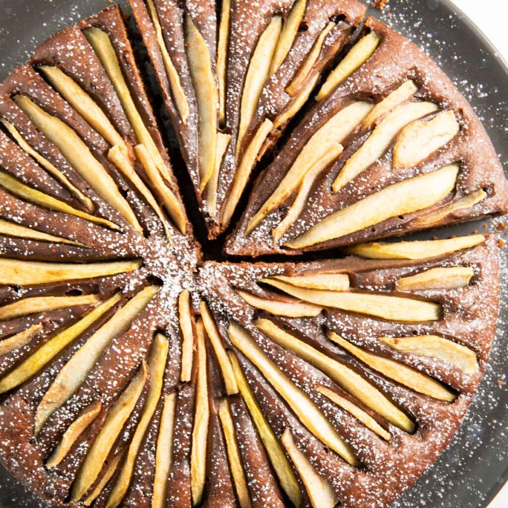 Italian Chocolate Pear Cake - Food and Journeys®