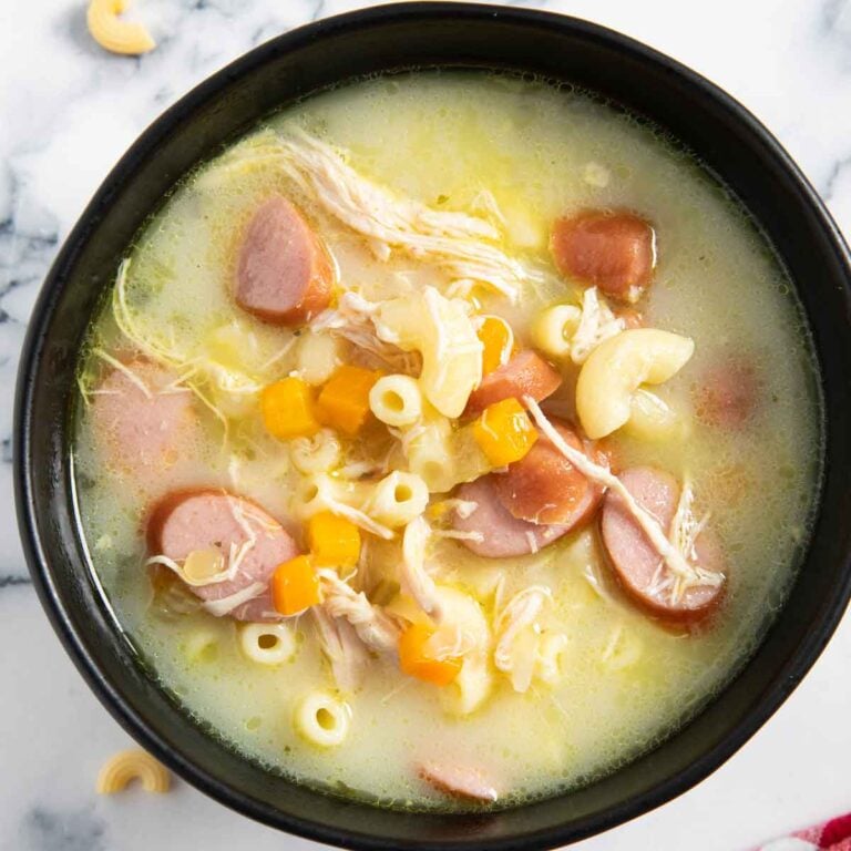 Sopas (Filipino Chicken Macaroni Soup) - Food and Journeys®