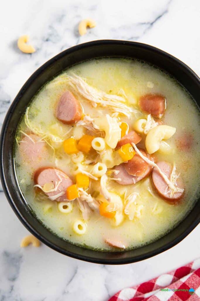 Sopas (Filipino Chicken Macaroni Soup) - Food and Journeys®