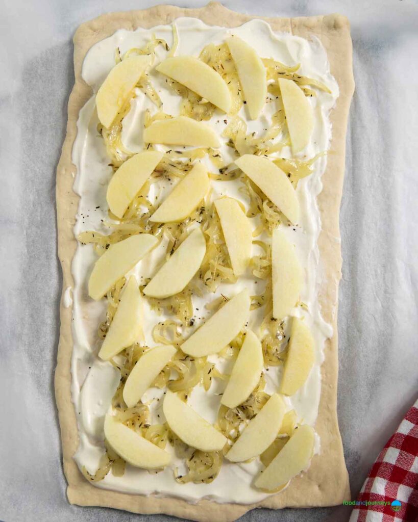 Classic Flammkuchen (+ More Flammkuchen Toppings!) - Food and Journeys®