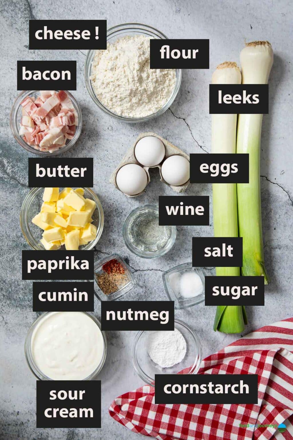 German Leek Pie - Food and Journeys®