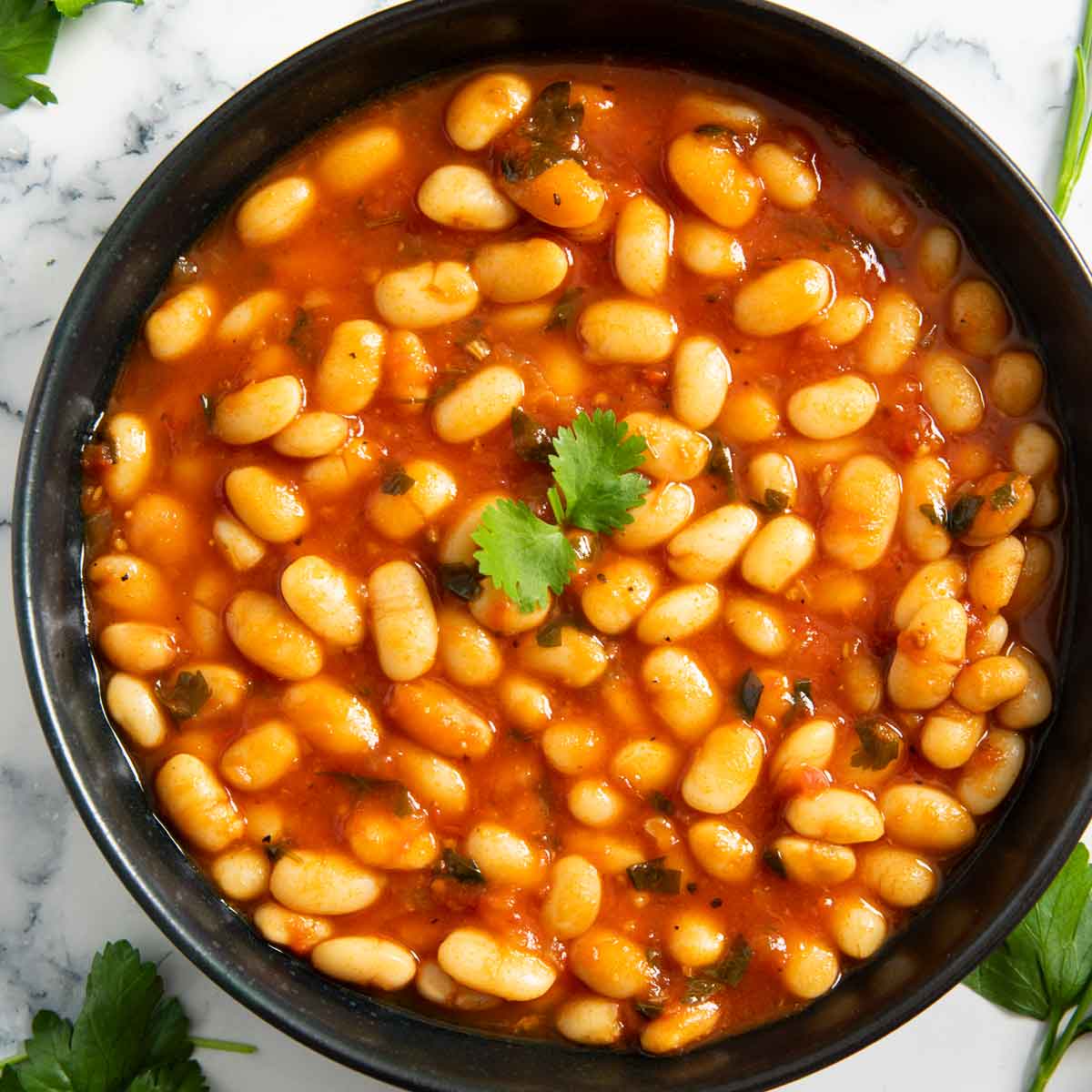 Loubia (Moroccan White Bean Stew) - Food and Journeys®