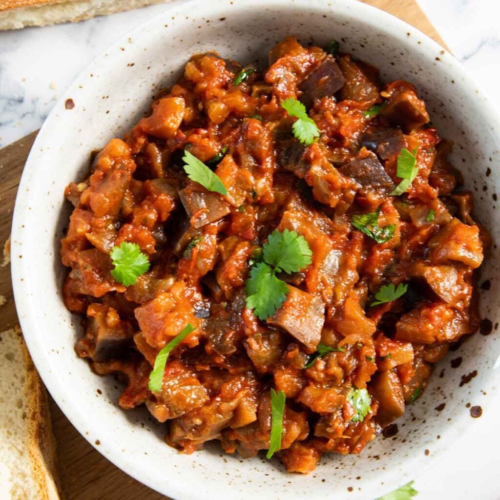 Zaalouk (Moroccan Eggplant Salad) - Food and Journeys®
