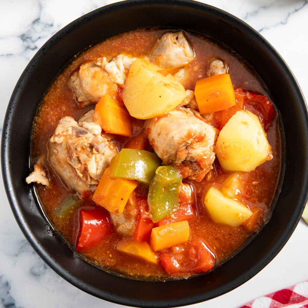 Chicken Afritada (Filipino Chicken Stew) - Food and Journeys®