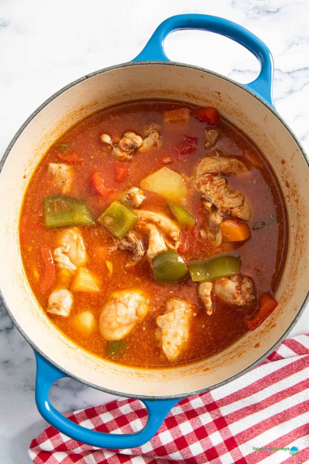 Chicken Afritada (Filipino Chicken Stew) - Food and Journeys®
