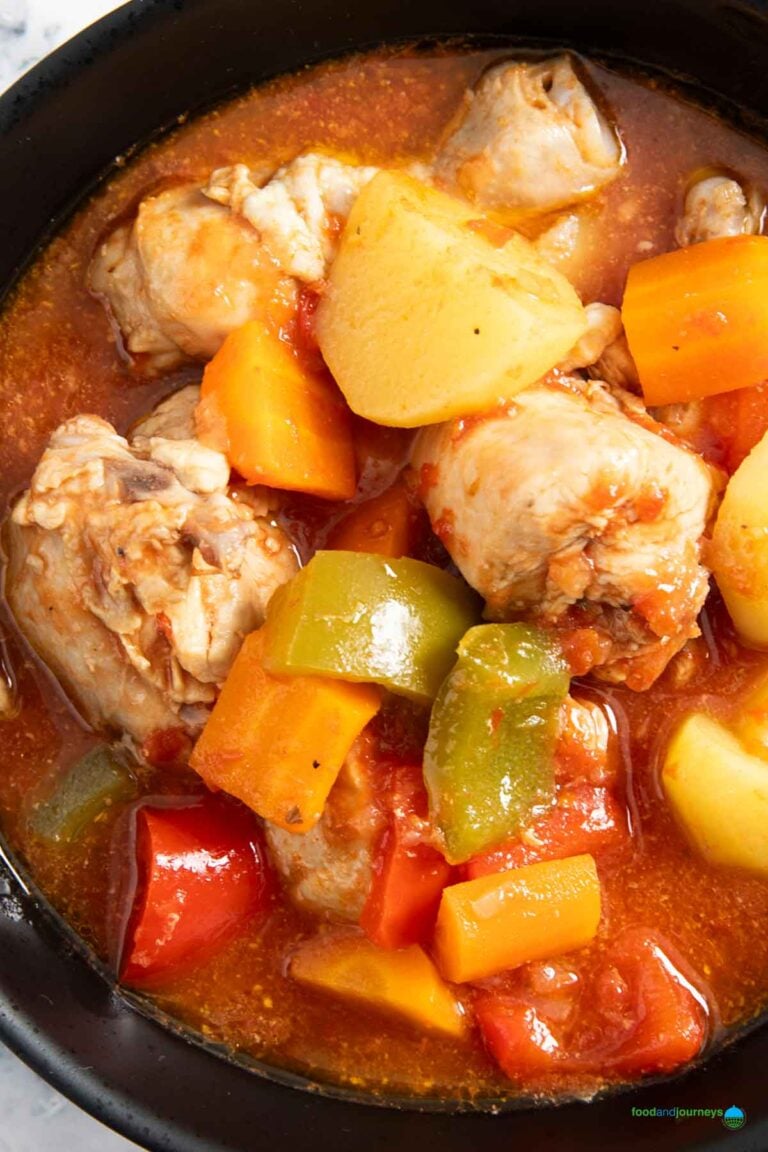 Chicken Afritada (Filipino Chicken Stew) - Food and Journeys®